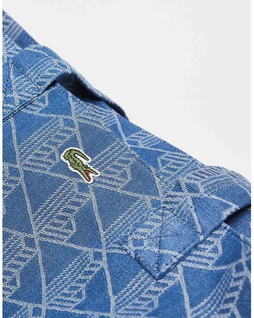 Lacoste Monogram Shopping Bag in Blue | Lyst UK