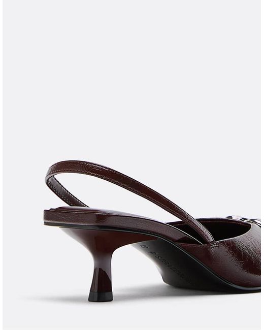 Stradivarius Basic High-Heel Shoes in Brown | Lyst UK