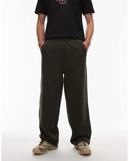 Carhartt Double Knee baggy Trackies in Black for Men | Lyst UK