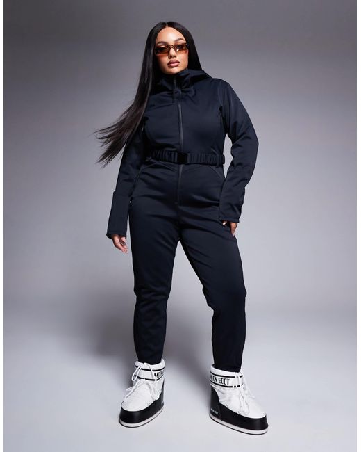 ASOS 4505 Ski & Snow 4505 Curve Ski Belted Ski Suit With Skinny Legs ...