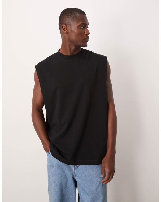 ASOS Breathemaxtm Heavyweight Oversized Tank Top in Black for Men | Lyst