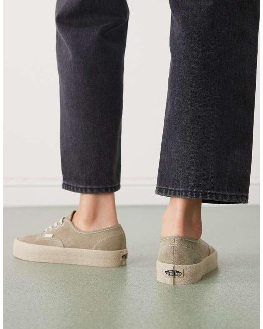 Vans Authentic Suede Trainers in Black | Lyst UK