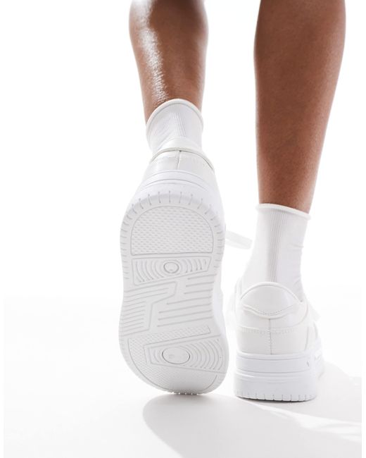 SEQWL Buzz Platform Trainers in White | Lyst