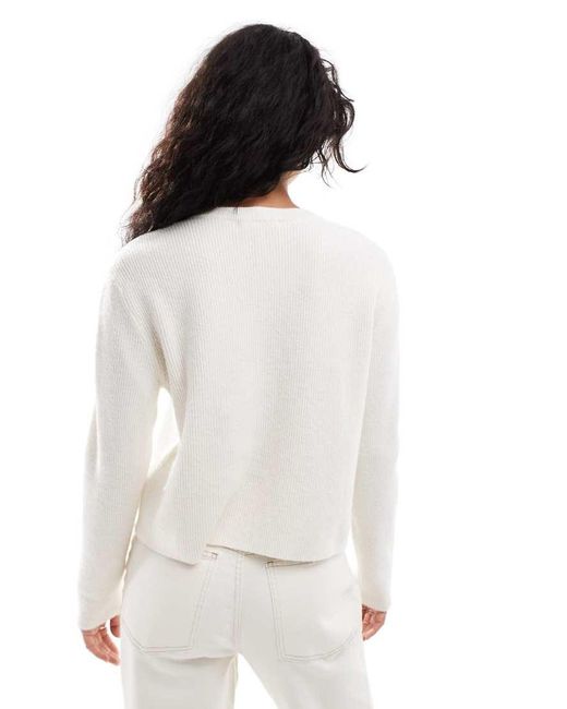 Stradivarius Cardigan in White | Lyst UK