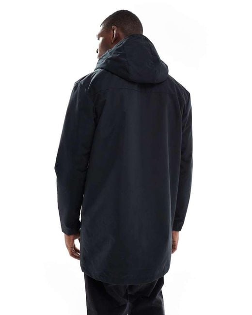 Brave Soul Zip-through Short Mac With Hood in Blue for Men | Lyst UK