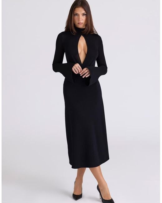 House Of Cb Lois Keyhole Bodysuit in Black | Lyst UK