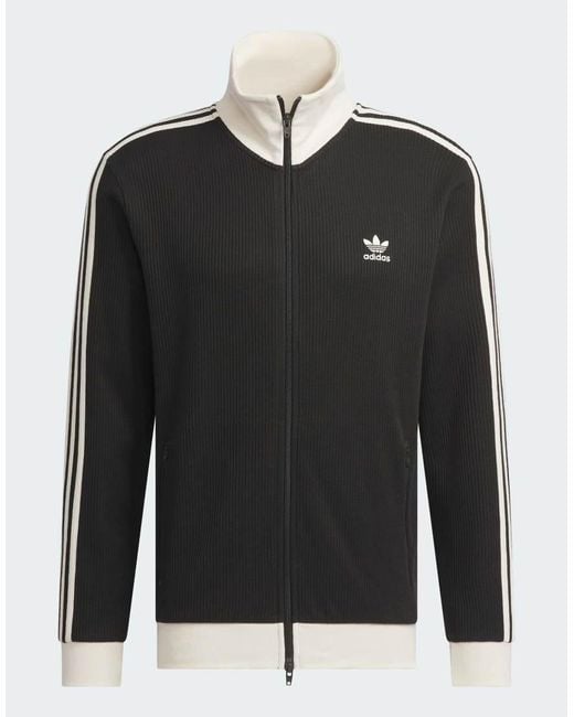 adidas Originals Waffle Basketball Track Top in Black for Men | Lyst UK