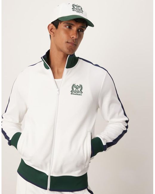 Polo Ralph Lauren Wimbledon Capsule Tricot Track Jacket in White for ...