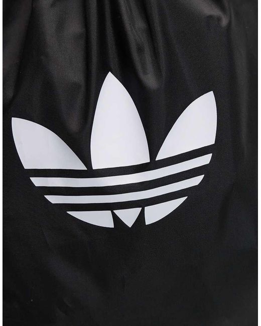 adidas Originals Adicolor Drawstring Bag in Black | Lyst UK