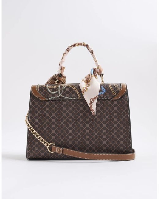 River Island Horse Monogram Print Medium Tote Bag in Blue | Lyst UK
