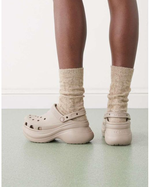 Crocs™ Bae Platform Clog in Natural | Lyst UK