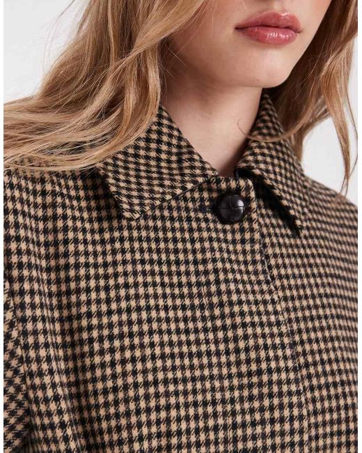 New Look Check Belted Trench Coat | Lyst UK