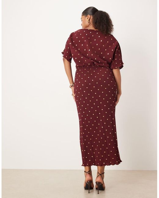 Never Fully Dressed Tilly Metallic Plisse Off-shoulder Maxi Dress in ...