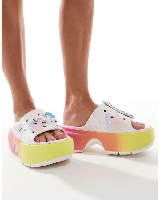 Crocs™ Care Bears Stomp Slide in Grey | Lyst UK