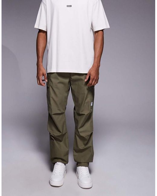HUGO Gadic Cargo Trackies in Grey for Men | Lyst UK