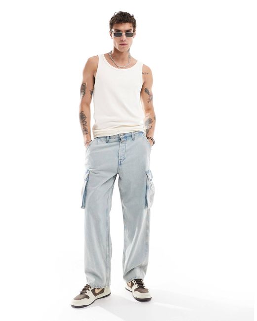 Jack & Jones Alex Baggy Jean With Cargo Pockets in Blue for Men | Lyst Jack & Jones Alex Baggy Jean With Cargo Pockets in Blue for Men | Lyst