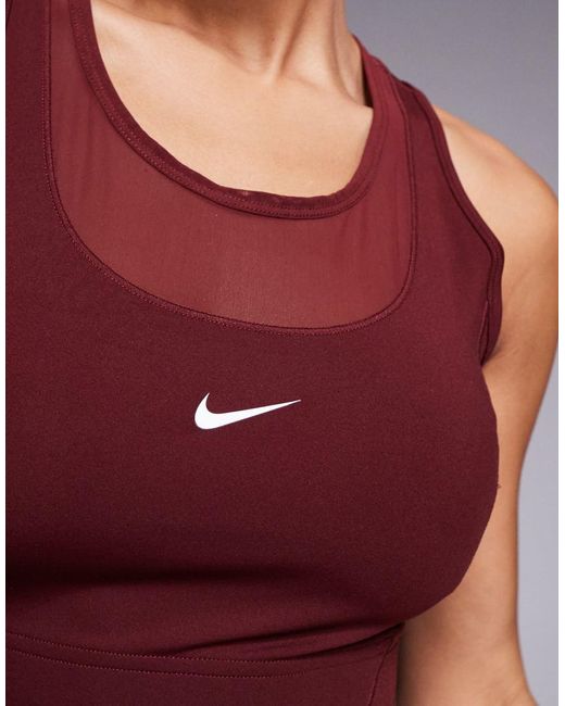 Nike Nike Pro Training Dri-Fit Cropped Vest in Red | Lyst UK