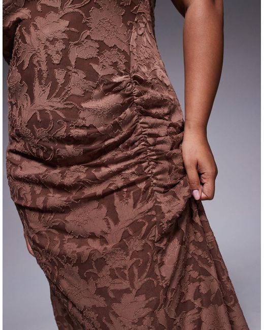 ASOS Asos Design Curve Sleeveless High Neck Devore Maxi Dress With ...