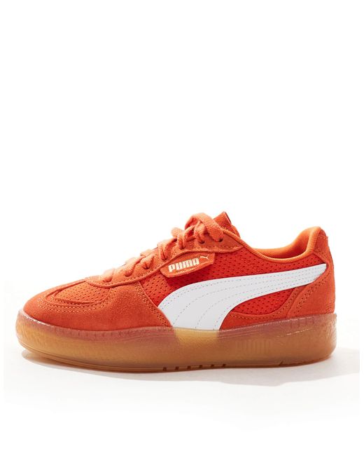 PUMA Palermo Vintage Moda Sneakers in Red | Lyst