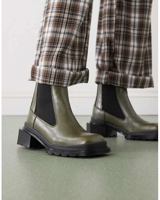 Dr. Martens Maybole Chelsea Boot in Green | Lyst UK