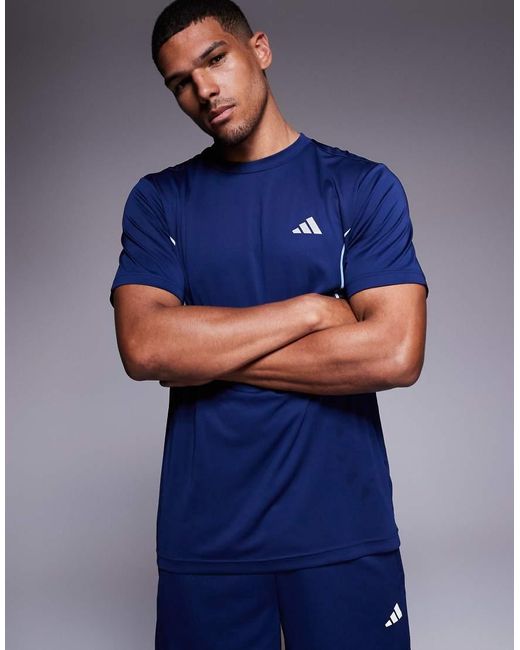 adidas Originals Adidas Training Tech T-shirt in Blue for Men | Lyst UK