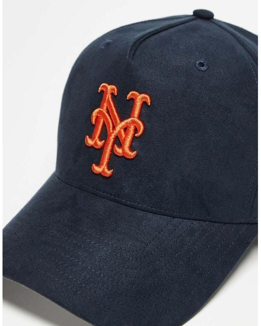 '47 Ny Mets Suede Mvp Cap in Blue | Lyst UK