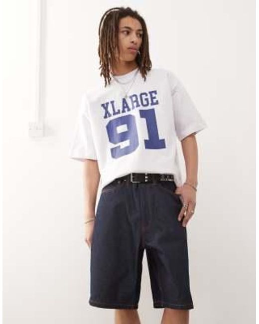 X-Large baggy Jorts With Back Pocket Og Logo Embroidery in White for ...