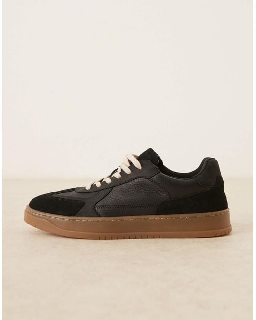 ASOS Laceup Trainer in Black for Men | Lyst Canada
