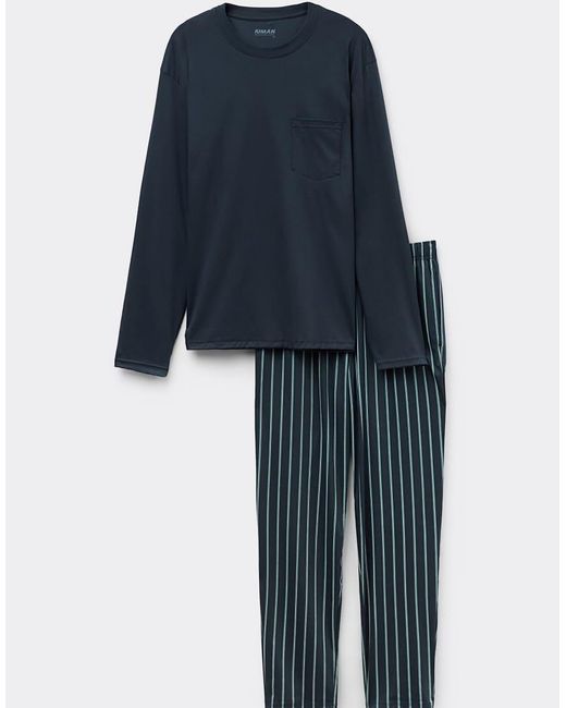 Intimissimi Full-Length Premium Cotton Pyjamas in Blue for Men | Lyst UK