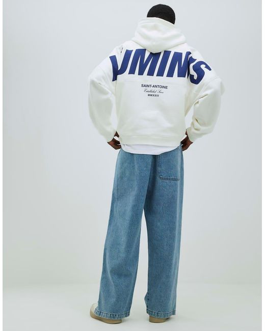 River Island Baggy Fit Denim Joggers in Blue for Men | Lyst UK