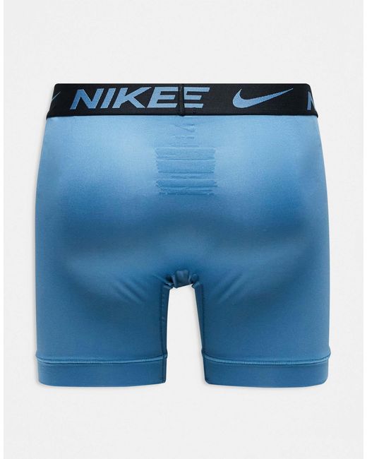 Nike Essential Microfibre 3 Pack Boxer Brief in Blue for Men | Lyst