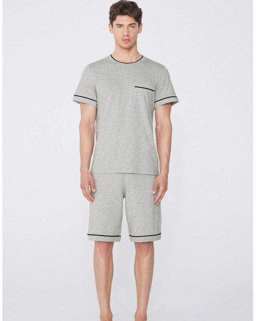 Tezenis Short Pyjamas With Pocket in White for Men | Lyst UK