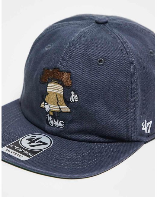 '47 Ny Yankees Cartoon Motif Detail Captain Cap in Blue | Lyst UK