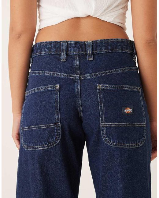 Dickies Mechanic Wide Fit Denim Jeans in Blue | Lyst UK