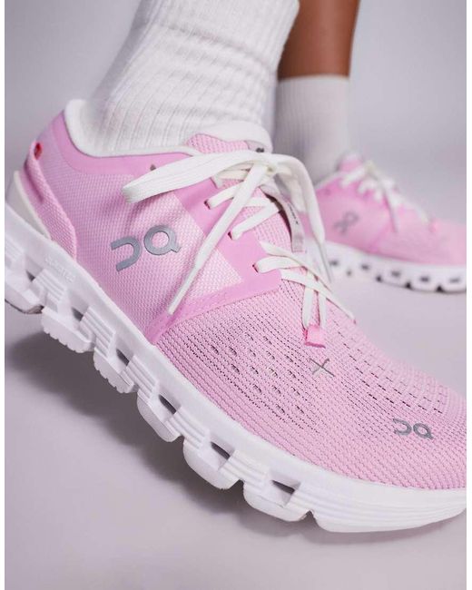 On Shoes On Cloud X 4 Training Trainers in Pink | Lyst UK
