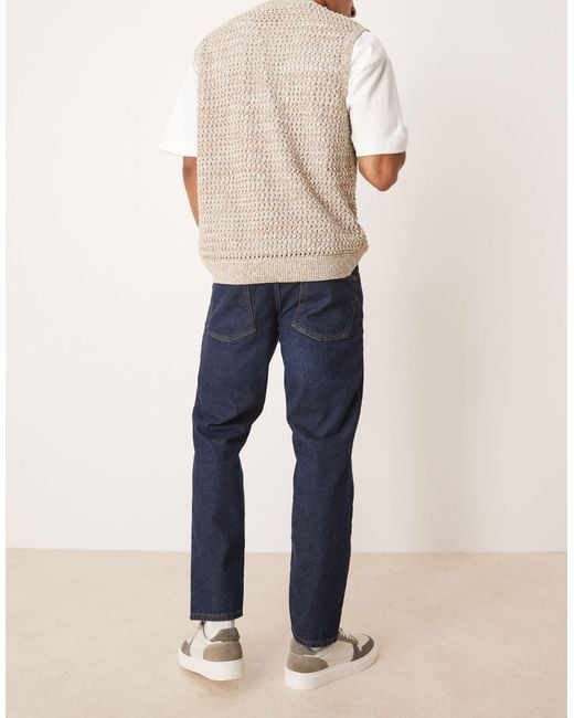 ASOS Tapered Jeans in Blue for Men | Lyst