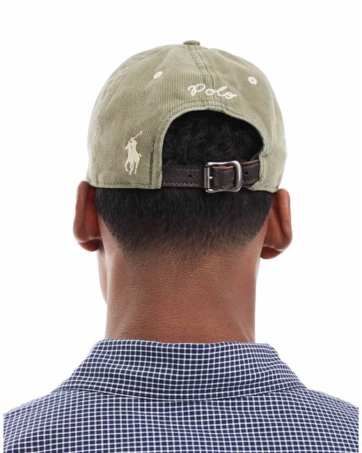 Polo Ralph Lauren Large R Authentic Twill Baseball Cap in Blue for Men ...