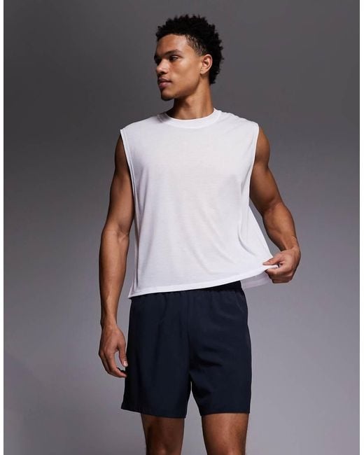 4505 Icon 5 Inch Quick Dry Training Shorts With Zip Pockets in Grey for ...