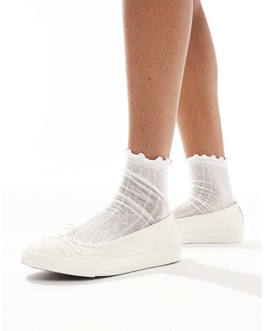 Converse Chuck Taylor All Star Ballet Flats in White | Lyst UK