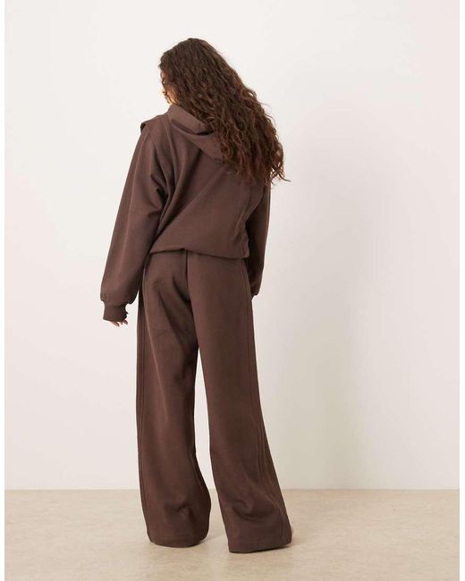 ASOS Circular Design Collection Wide Leg Trackies With Seam Details in ...