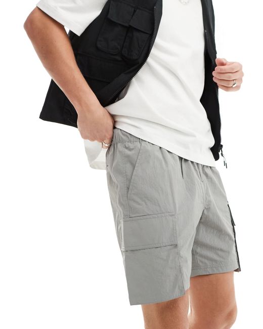ASOS Cargo Shorts in Gray for Men | Lyst
