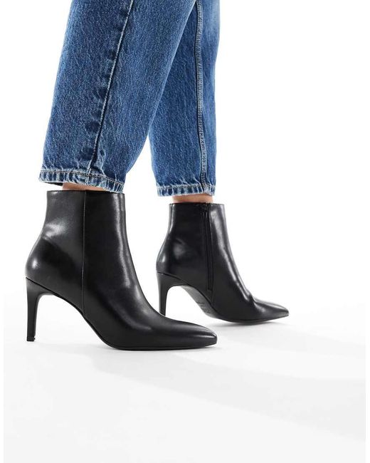 New Look Pointed Heeled Boot in Blue | Lyst UK