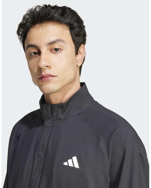 adidas Originals Tennis Walk-On Jacket in Grey for Men | Lyst UK