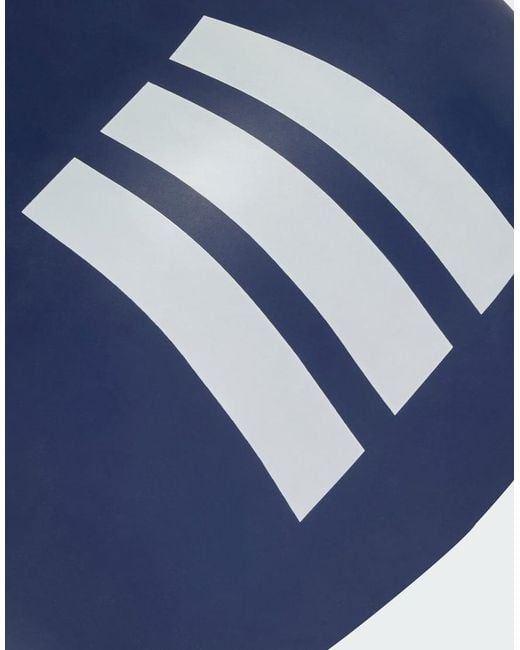 adidas Originals Adidas Adults 3-Stripes Swim Cap in Blue | Lyst UK