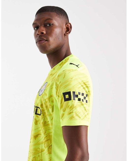 PUMA Manchester City 25/26 Goalkeeper Jersey in Yellow for Men | Lyst UK