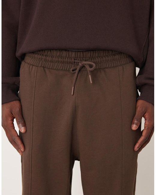 ASOS Oversized Trackies With Pintuck Detail in Natural for Men | Lyst UK