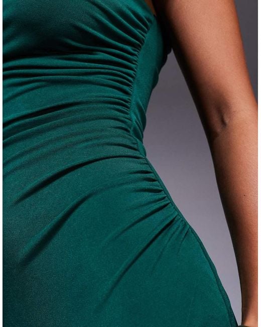 TFNC London One Shoulder Midaxi Dress With Thigh Split | Lyst UK