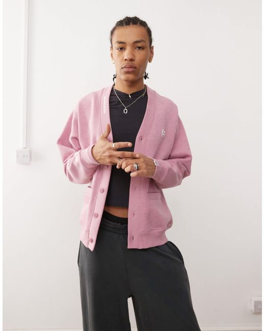 Aape By A Bathing Ape Aape By A Bathing Ape Logo Button Up Cardigan in ...