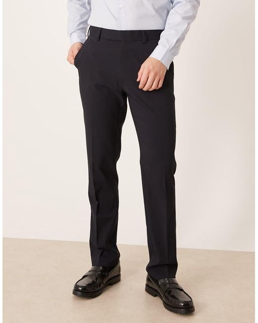 ASOS Smart Slim Pants in White for Men | Lyst UK