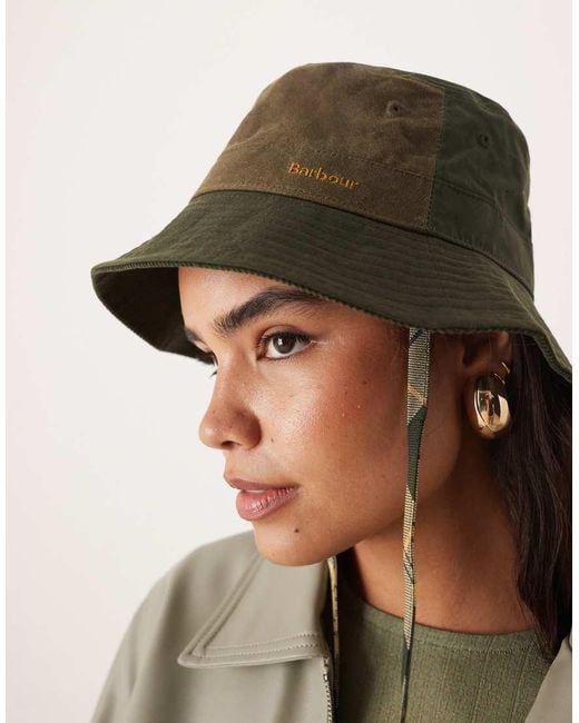Barbour Brackley Wax Bucket Hat in Brown | Lyst UK